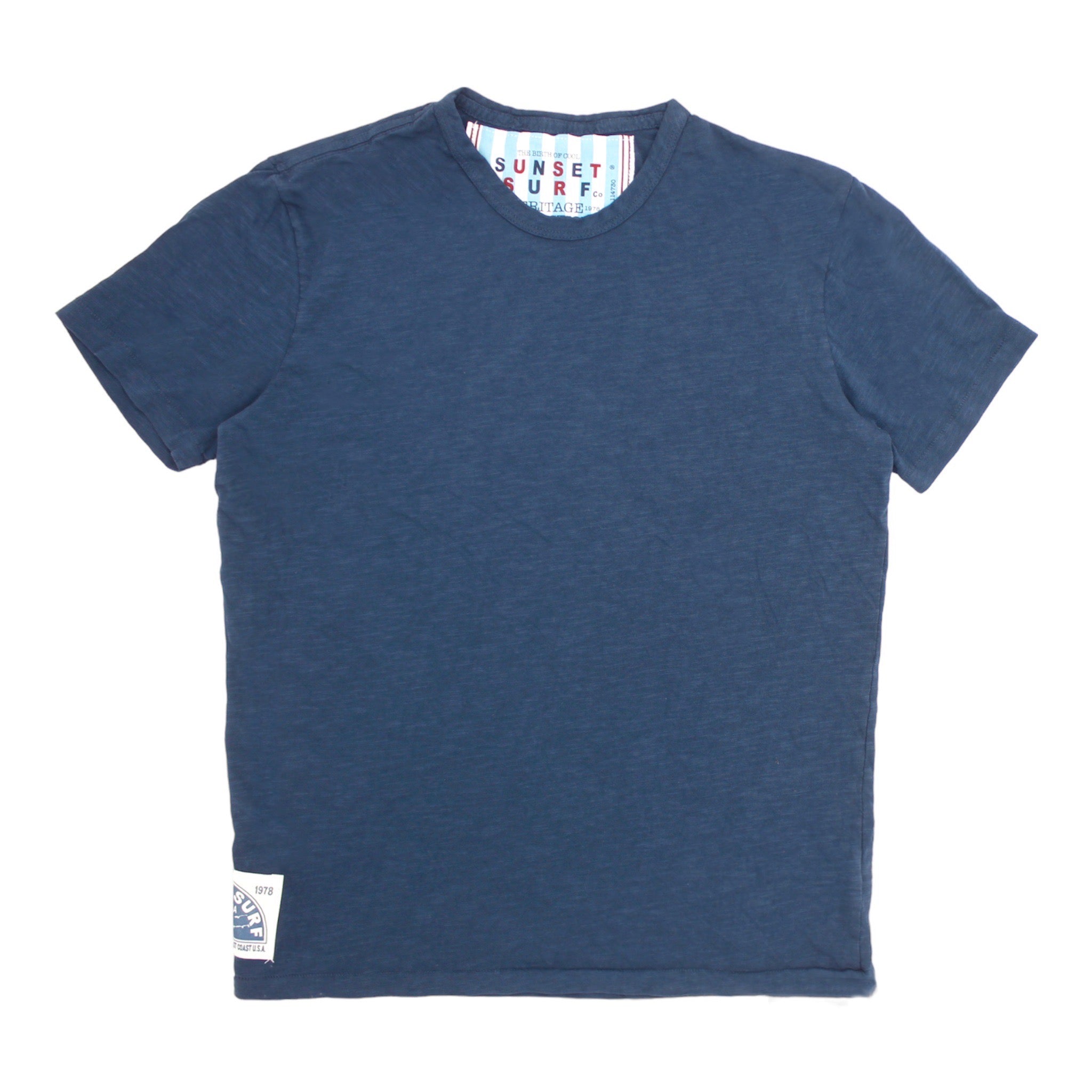 DEEP SEA BLUE CREW NECK TEE